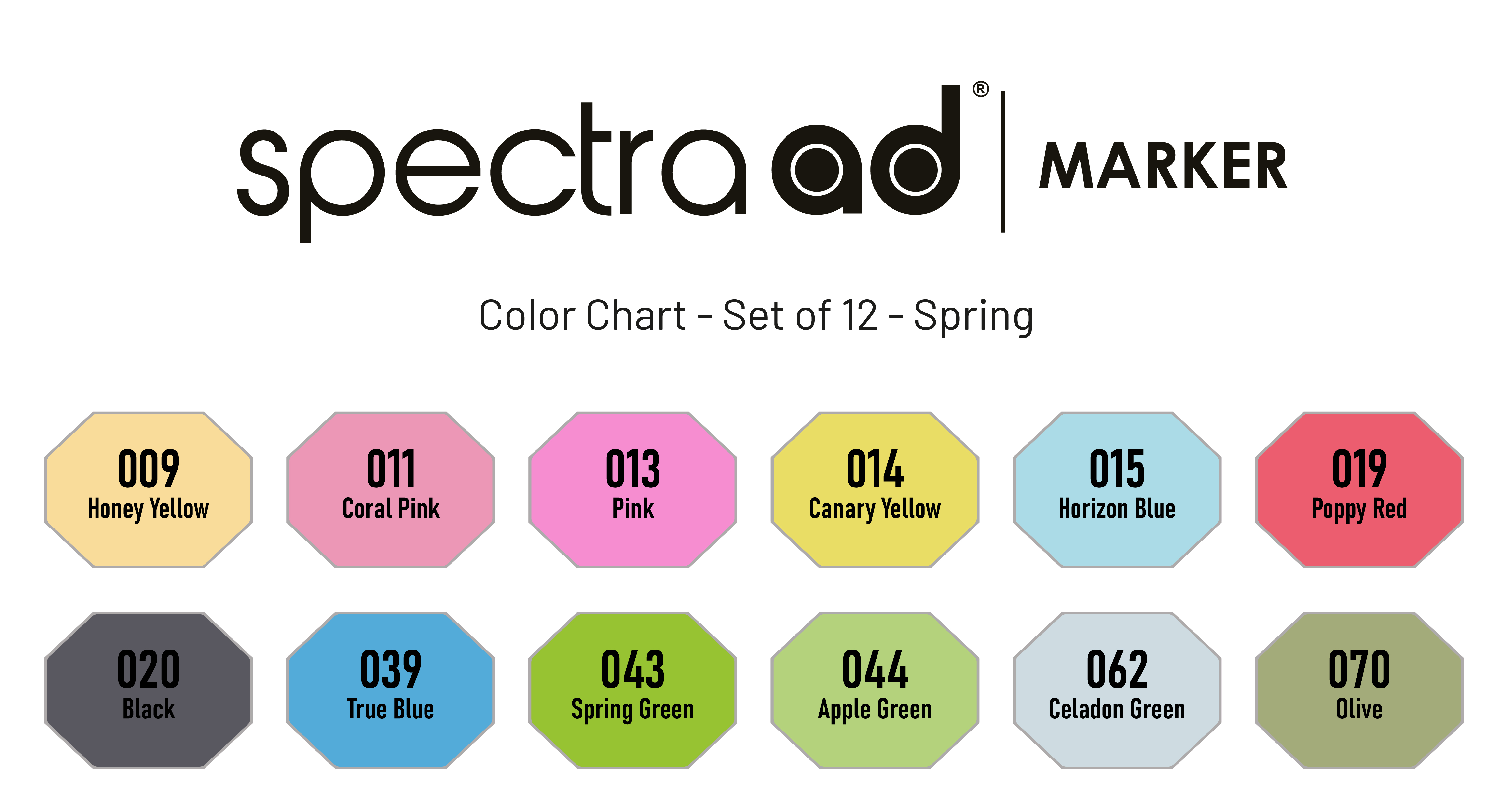 meinmangashop - Spectra AD Marker "Frühling" – 12er Set Alkoholmarker ...